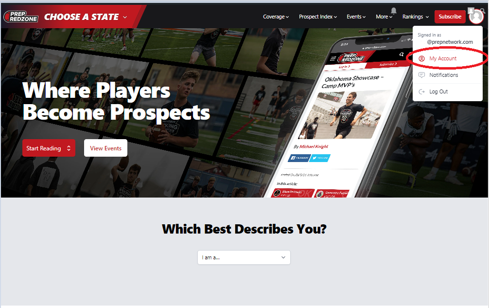 How do I edit my player profile? – Prep Redzone